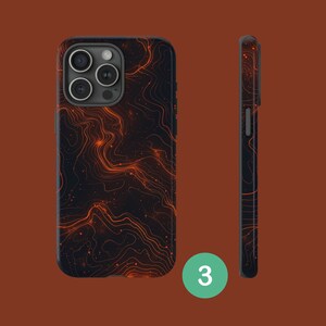 Bioluminescent Topography Phone Case for iPhone 15 14 13 12 11 SE X 8 ...