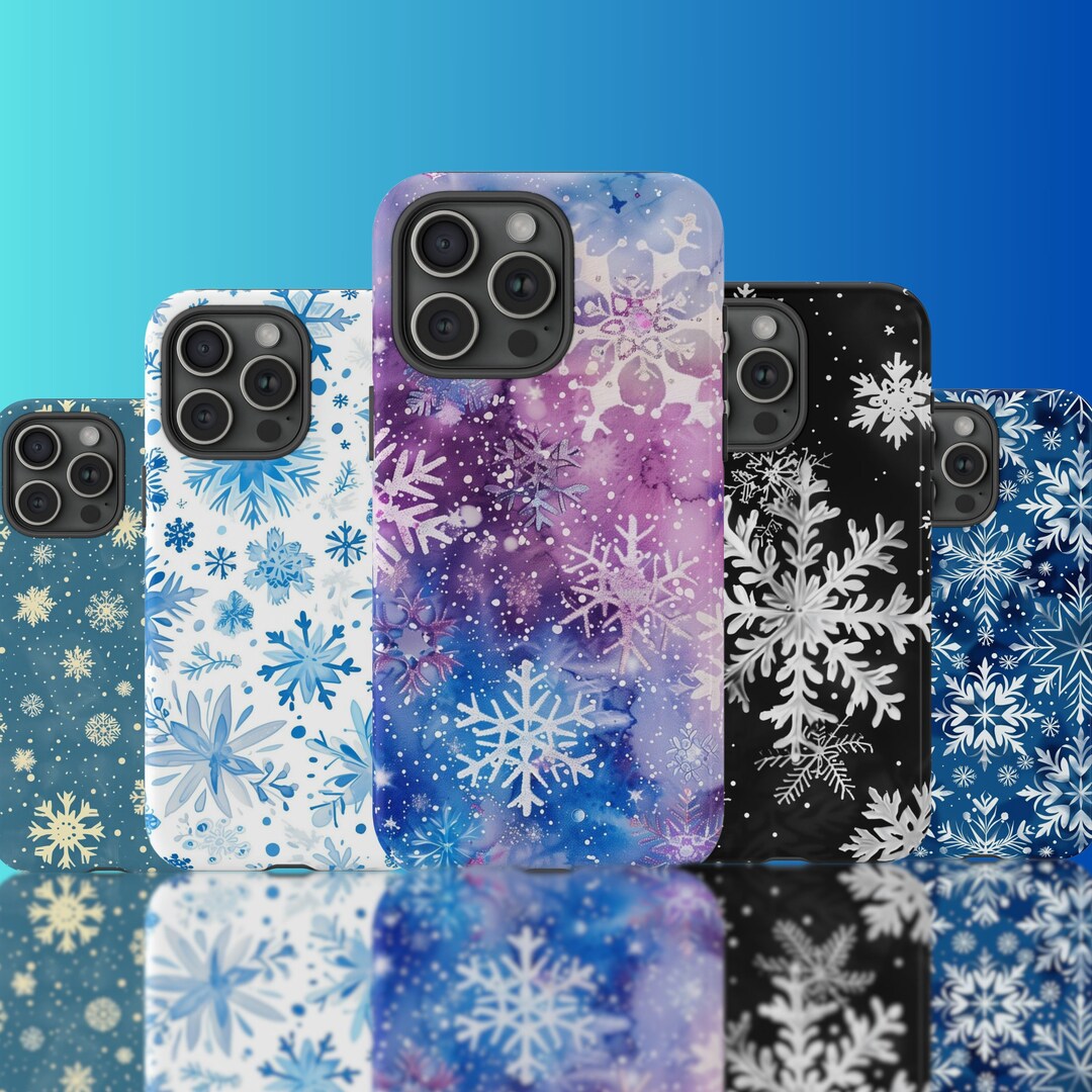 Snowflake Phone Case for iPhone 15 14 13 12 11 SE X 8 Mini Pro Max ...
