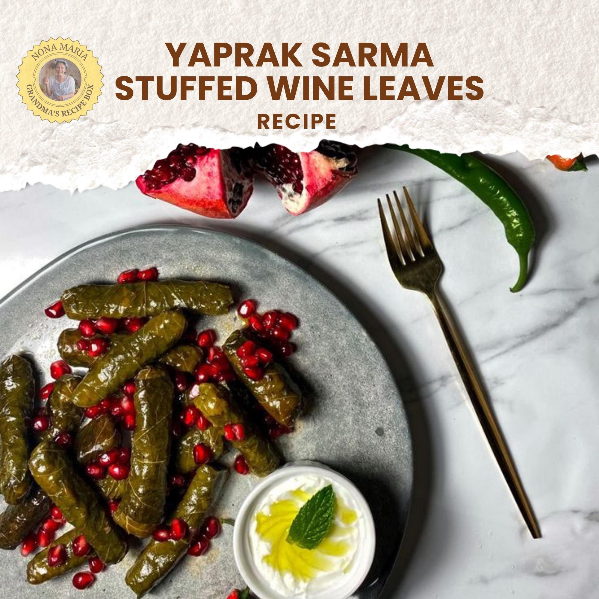 BEST RECIPE for Easy Stuffed Grape Leaves | Authentic Turkish Yaprak ...