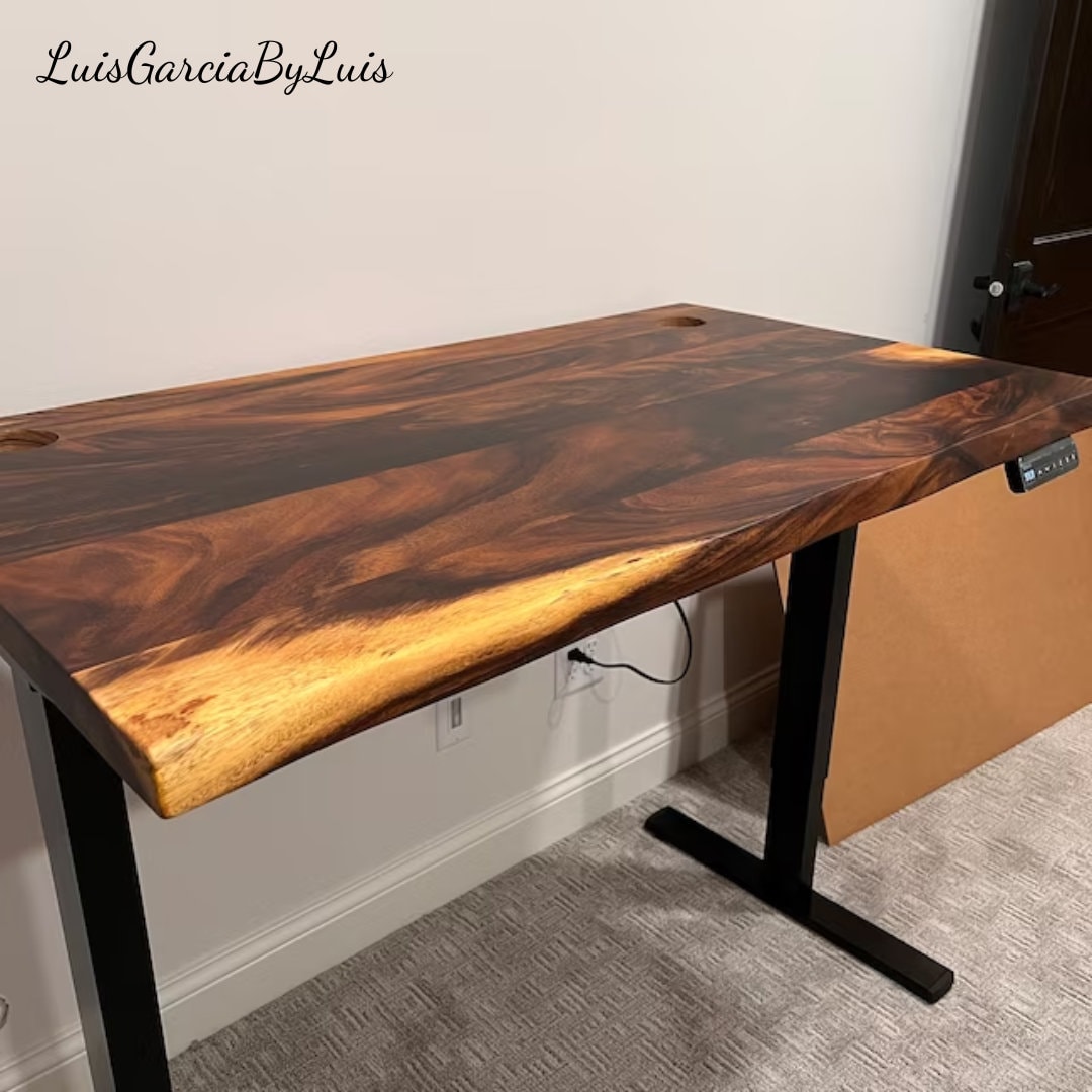 Standing Desk: Wood Standing Desk With Drawers, Adjustable Desk, Office ...