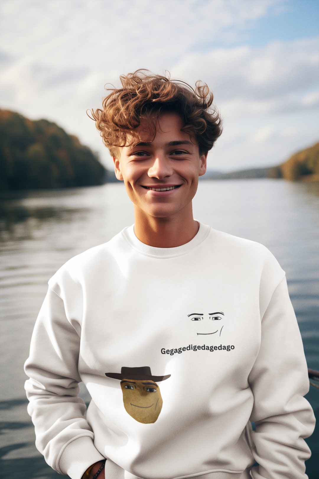 Roblox Man Face Meme Sweatshirt Roblox Sweatshirt T Roblox Man Face Meme Funny Sweatshirt