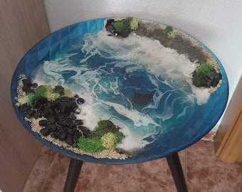 Ultra Realistic Ocean Table Top for Coffee Table 24 Inches Beach Themed ...