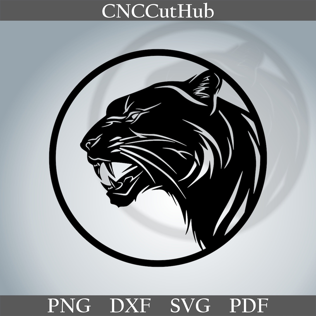 Panther Dxf, Safari Cut File for Laser Plasma, Cnc Metal Decor, Svg for ...