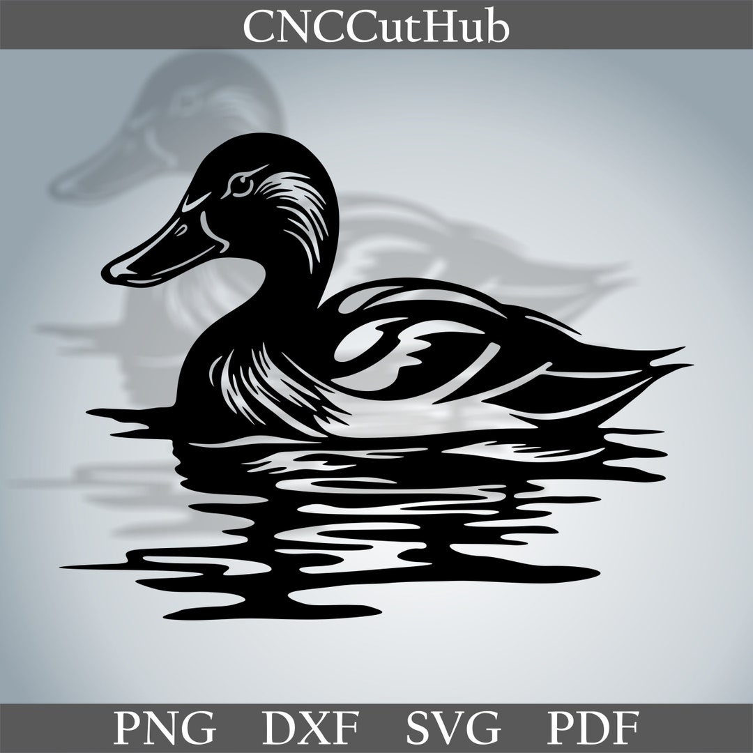 Duck Scene Dxf, Bird Cut File for Laser Plasma, Cnc Metal Decor, Svg ...