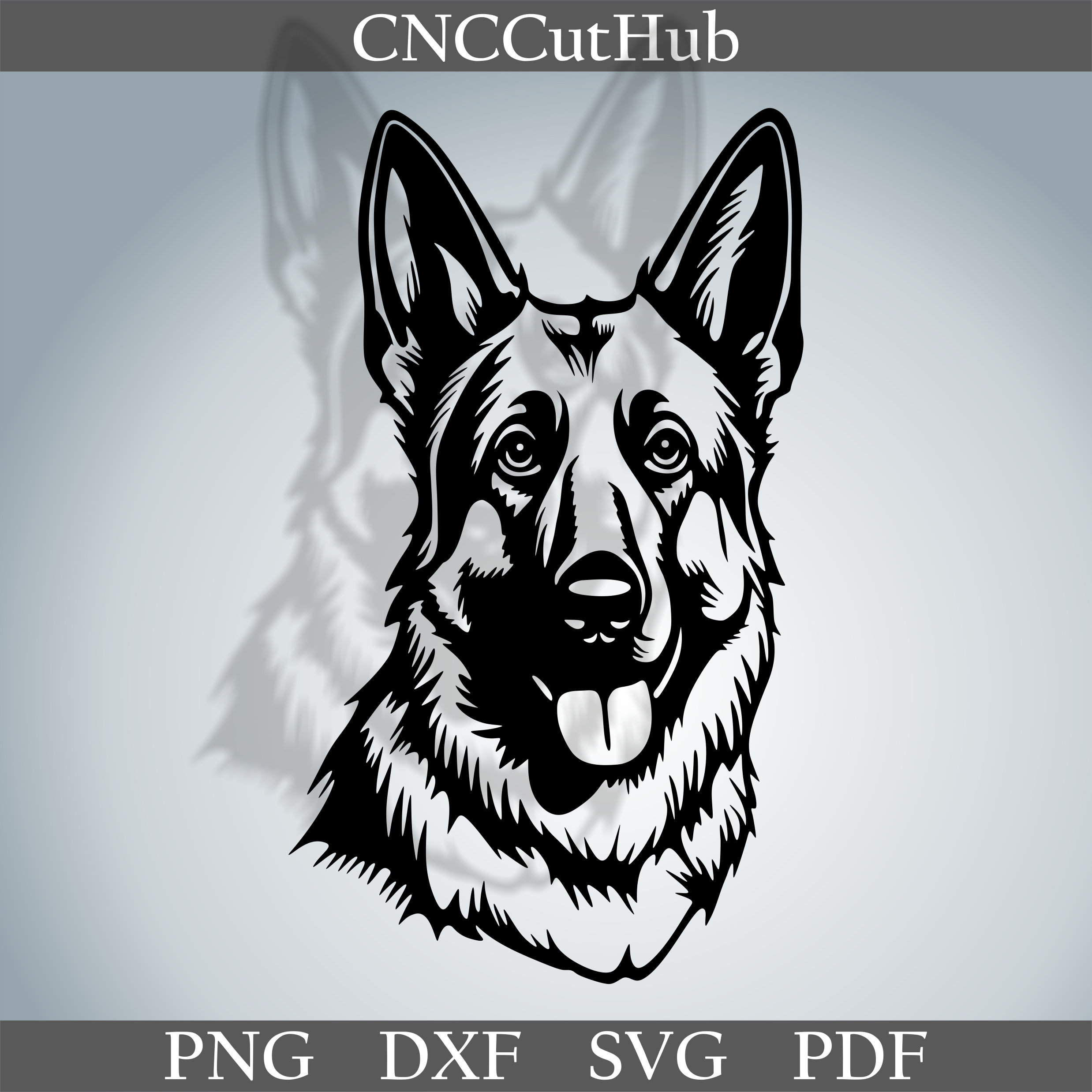 German Shepherd Dxf, Animals Cut File for Laser Plasma, Cnc Metal Decor ...