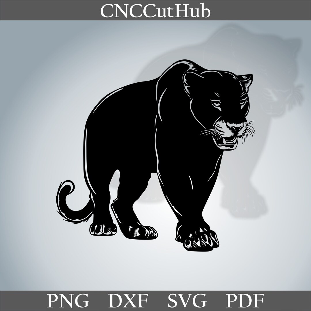 Panther Dxf, Safari Cut File for Laser Plasma, Cnc Metal Decor, Svg for ...