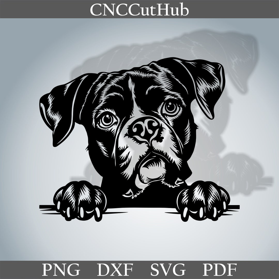 Boxer Dxf, Animals Cut File for Laser Plasma, Cnc Metal Decor, Svg for ...
