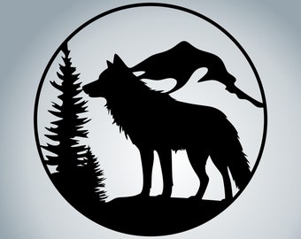 Wolf Head Dxf, Animals Cut File for Laser, Dxf Plasma, Cnc, Metal Wall ...