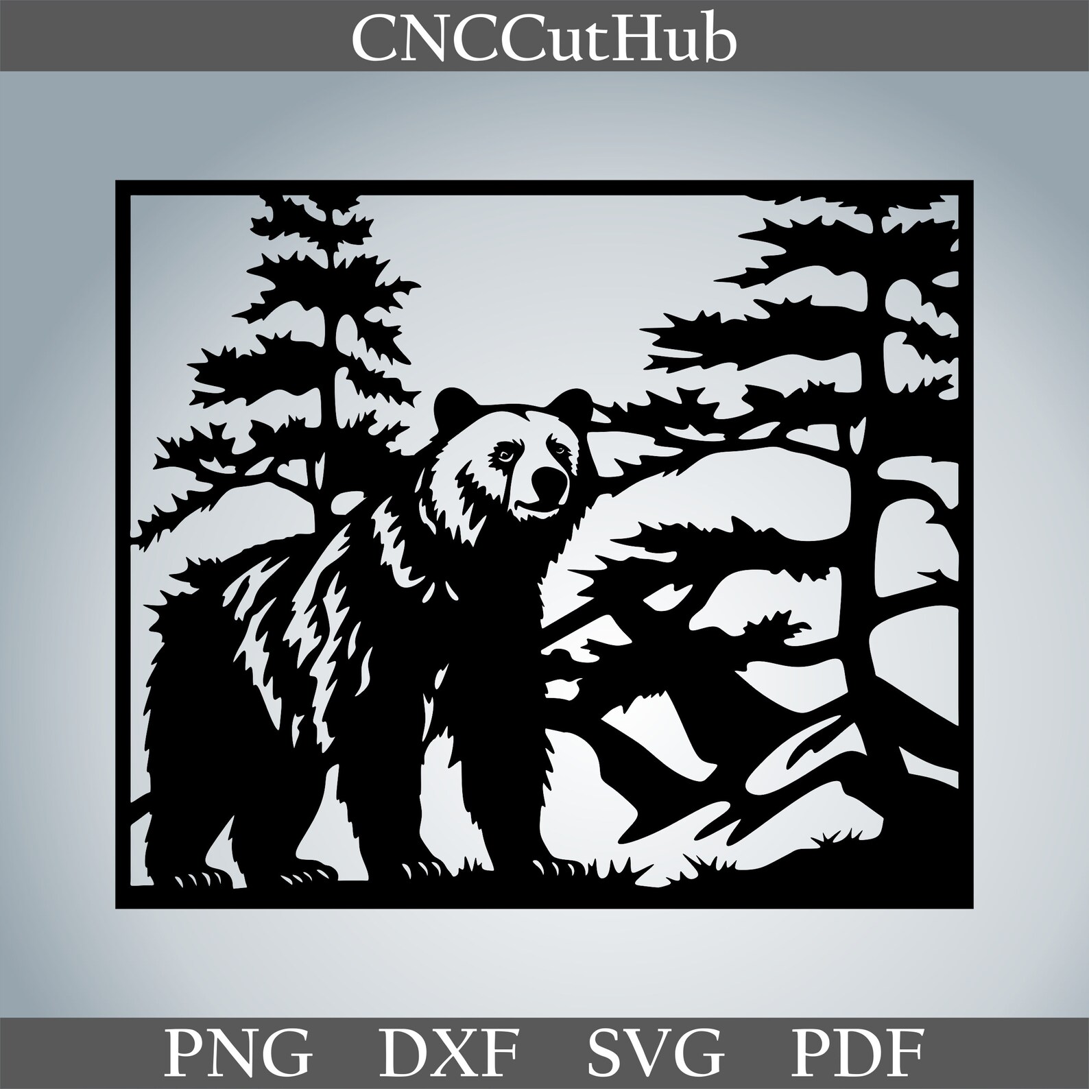 Mountains Scene Dxf, Cut File for Laser, Dxf Plasma, Cnc, Metal Wall ...