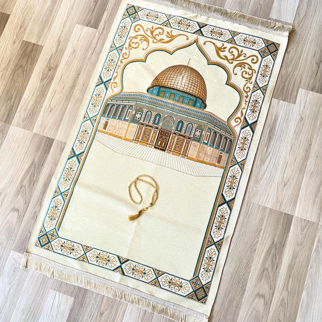 Masjid Al Aqsa Prayer Rug, Qibli Mosque Rug, Eid Favors, Sejadah ...