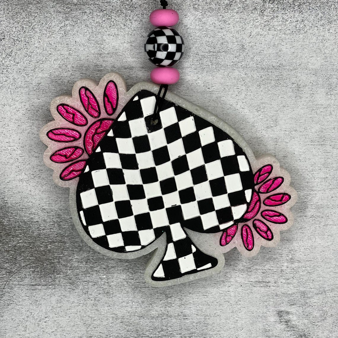 Checkered Spade Freshie- Checkered Spade Freshy - Etsy