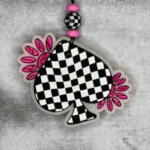Checkered Spade Freshie- Checkered Spade Freshy - Etsy