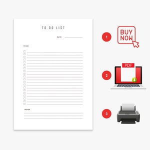 Minimalist Printable Todo List Template - Simple and Effective Task ...