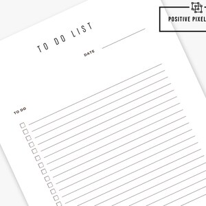 Minimalist Printable Todo List Template - Simple and Effective Task ...