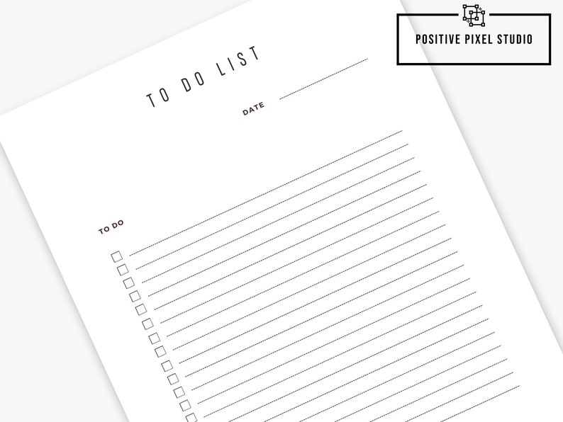 Minimalist Printable Todo List Template - Simple and Effective Task ...