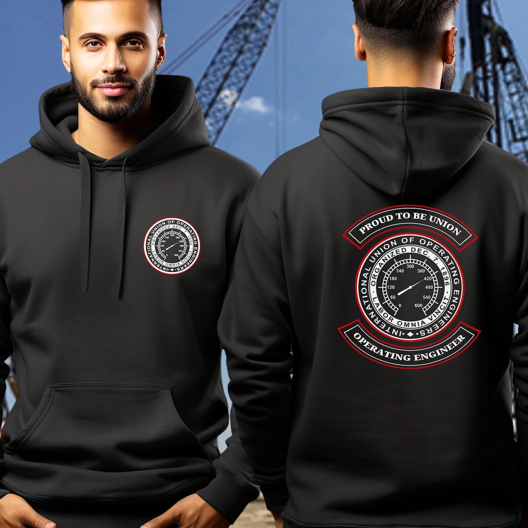 Operating Engineer Hoodie, Custom Sweatshirt, Operator, Union Pride ...