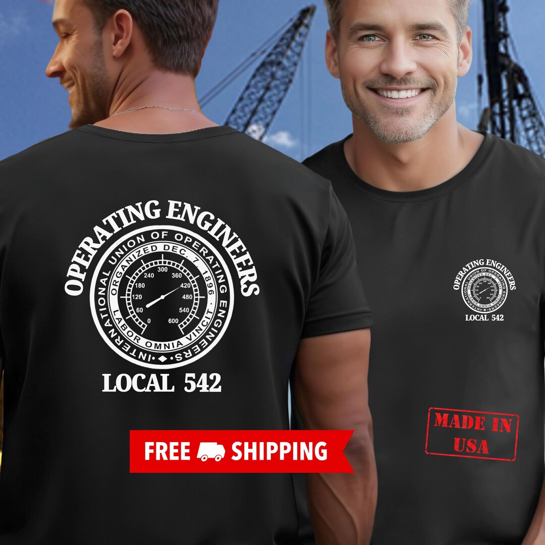 Local 542 Operating Engineers Tshirt, Union Operator Shirt, Pullover ...