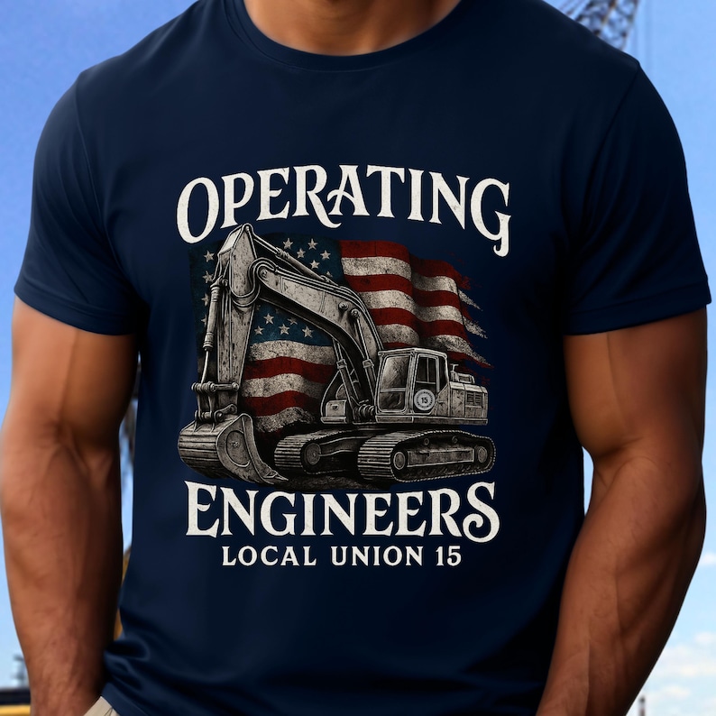 Operating Engineers Tshirt, IUOE Unisex Shirt, USA Flag, Union Tee ...