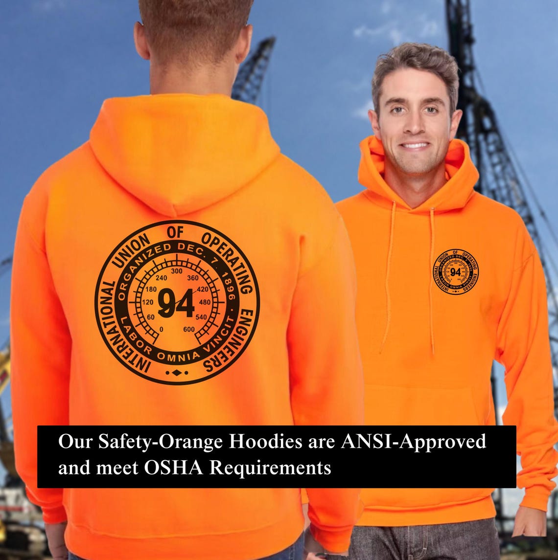Local 94 Operating Engineers Hoodie, Union Operators Shirt, Unisex ...