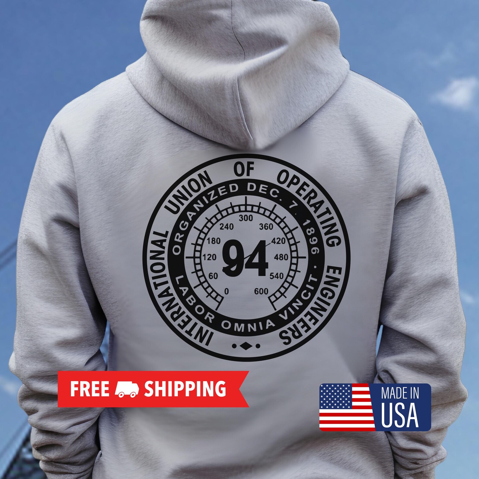 Local 94 Operating Engineers Hoodie, Union Operators Shirt, Unisex ...