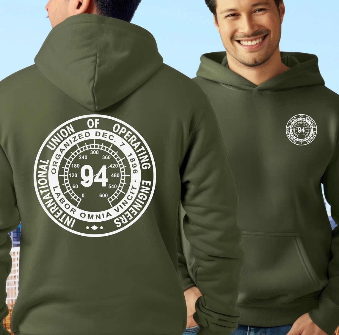 Local 94 Operating Engineers Hoodie, Union Operators Shirt, Unisex ...