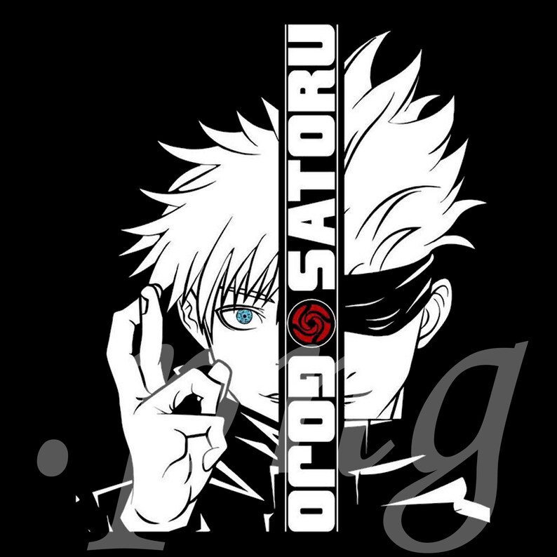 Jujutsu Kaisen Rare Design Satoru Batle Mode Gojo Design PNG Only for ...