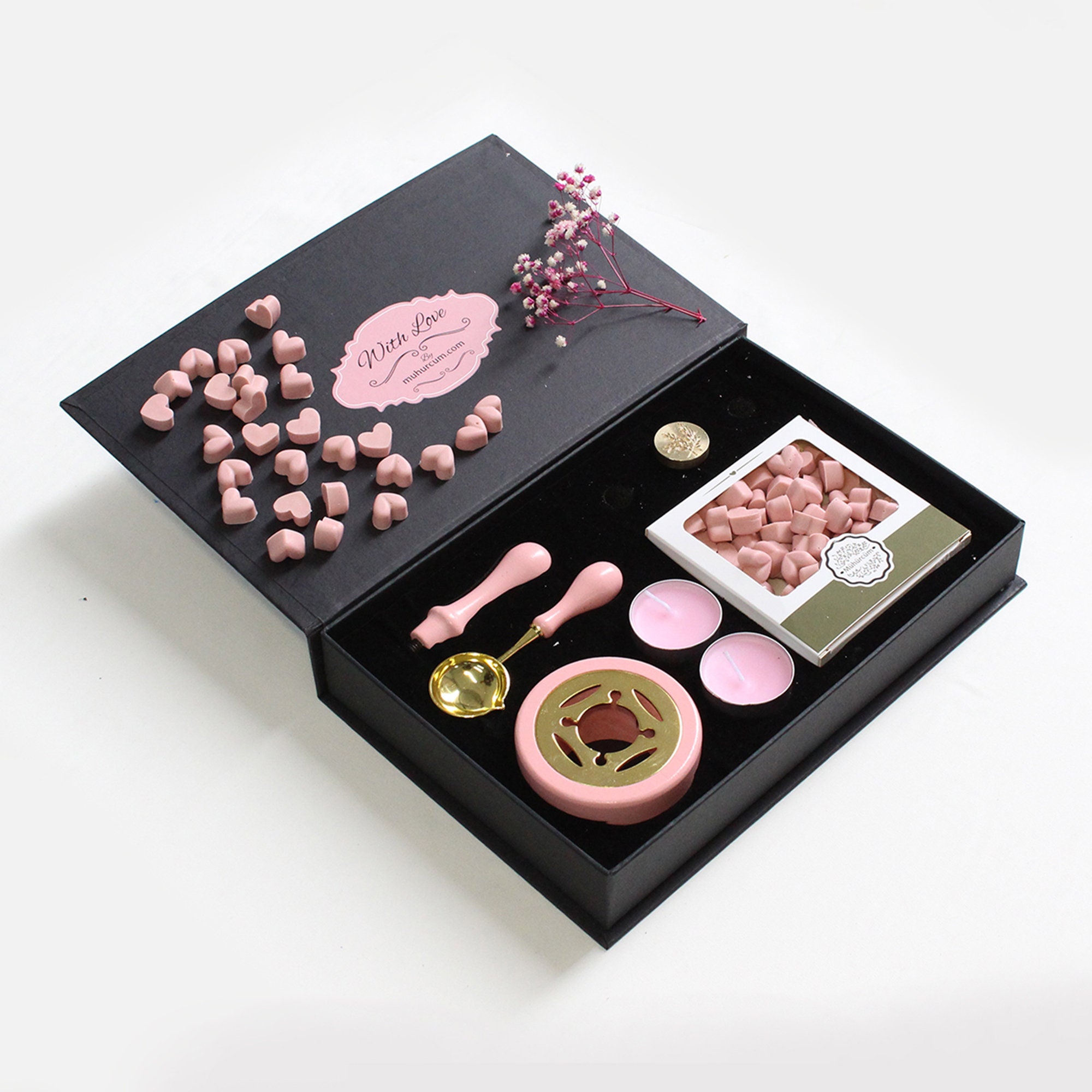 Personalized Wax Seal Stamp Kit, Wax Seal Set, Wax Melt Kit, Wedding ...