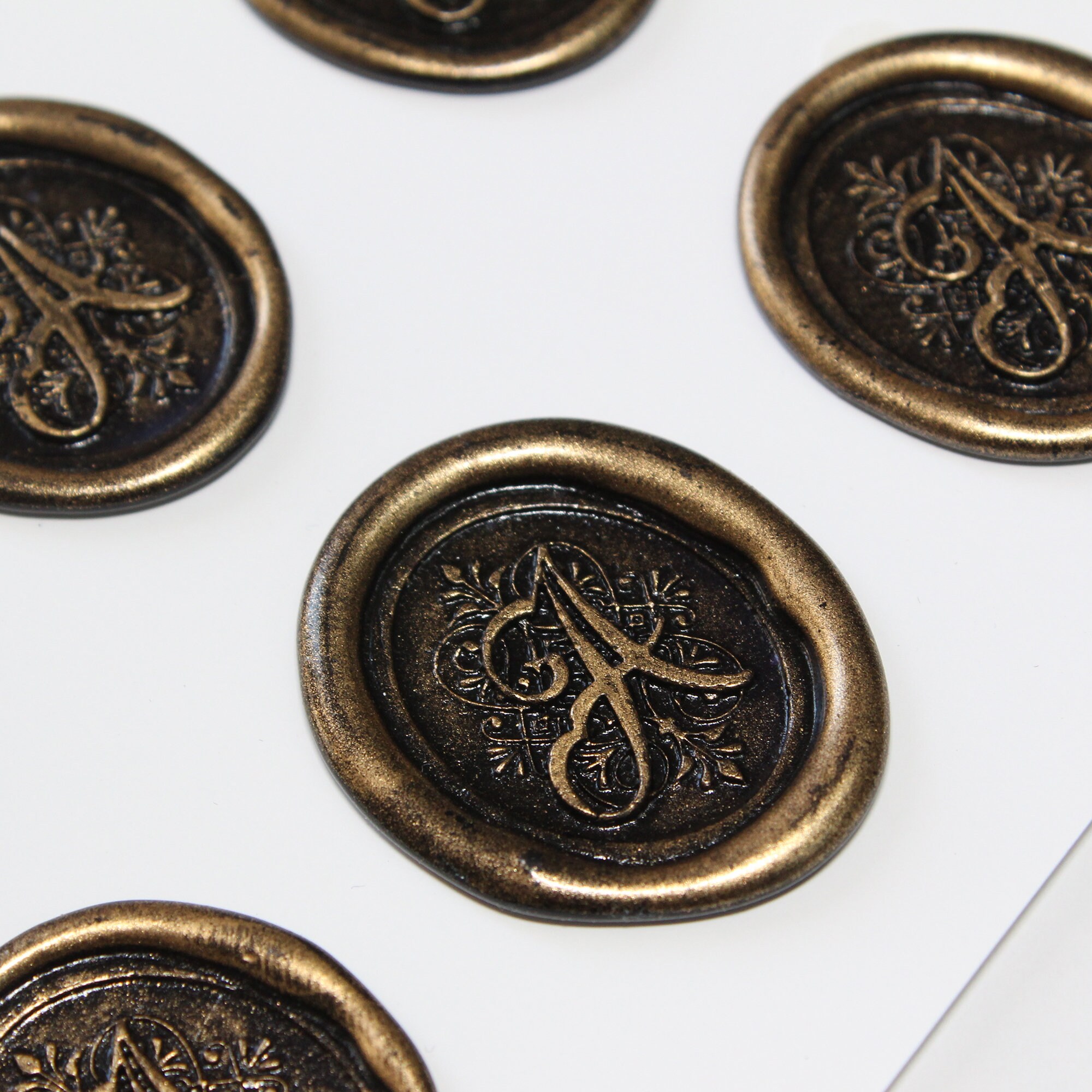 3D Wax Seal, Capital Letters Wax Seal, Gold Wax Seal, Adhesive Envelope ...
