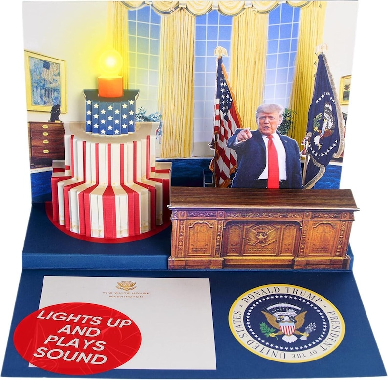 Pop-up Donald Trump Birthday Card With Light, Sound & Voice - Etsy