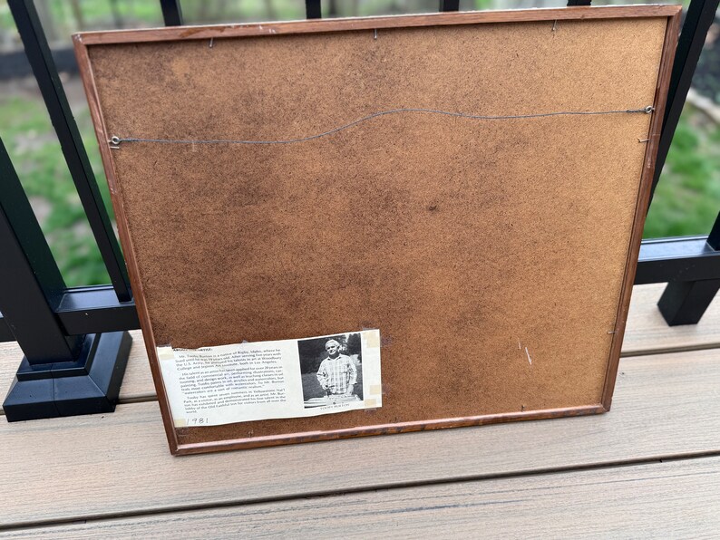 Yellowstone Elk Watercolor Painting Vintage 1981 Tooby Burton Signed ...