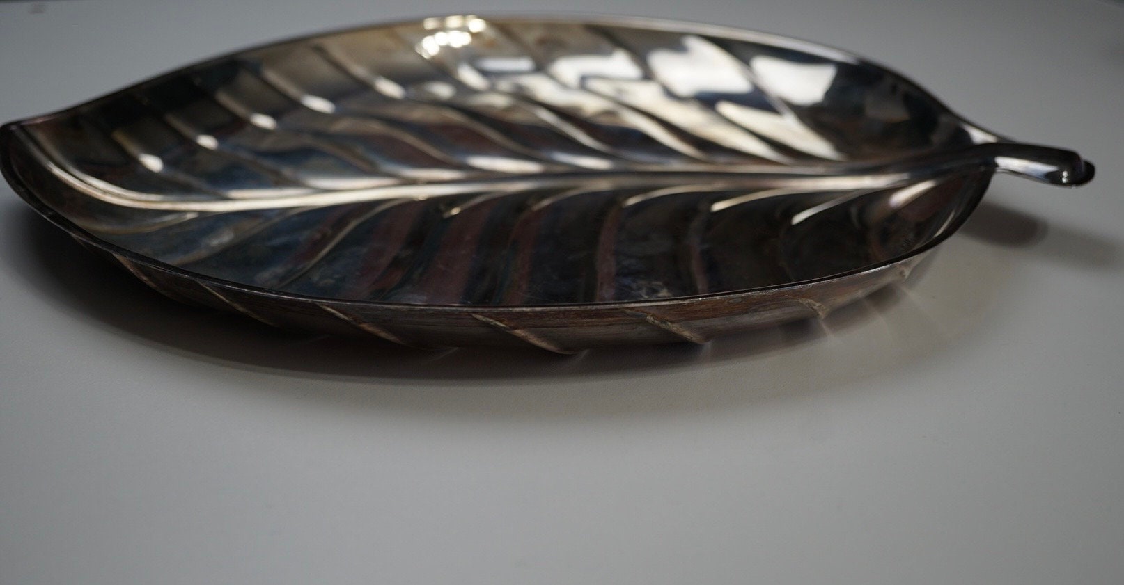 Mid Century Modern Silver Large Leaf Tray Housewarming Gift for Her ...