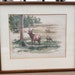 Yellowstone Elk Watercolor Painting Vintage 1981 Tooby Burton Signed ...