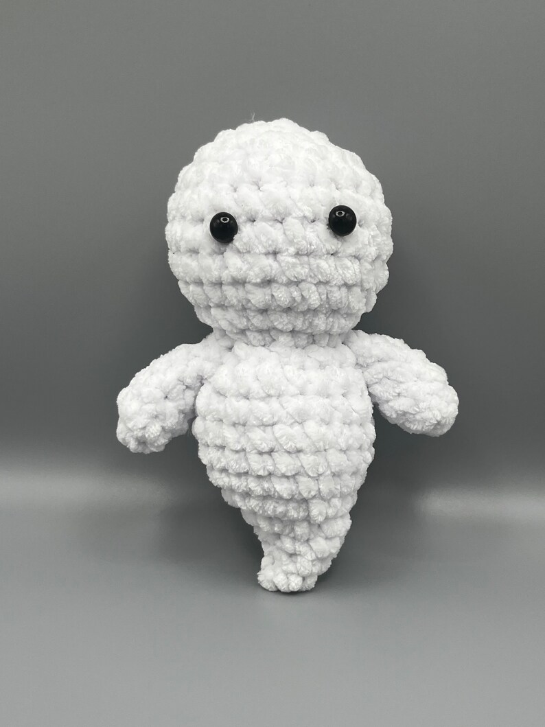 Small Fluffy Ghost Hand-made Crochet Stuffed Animal - Etsy