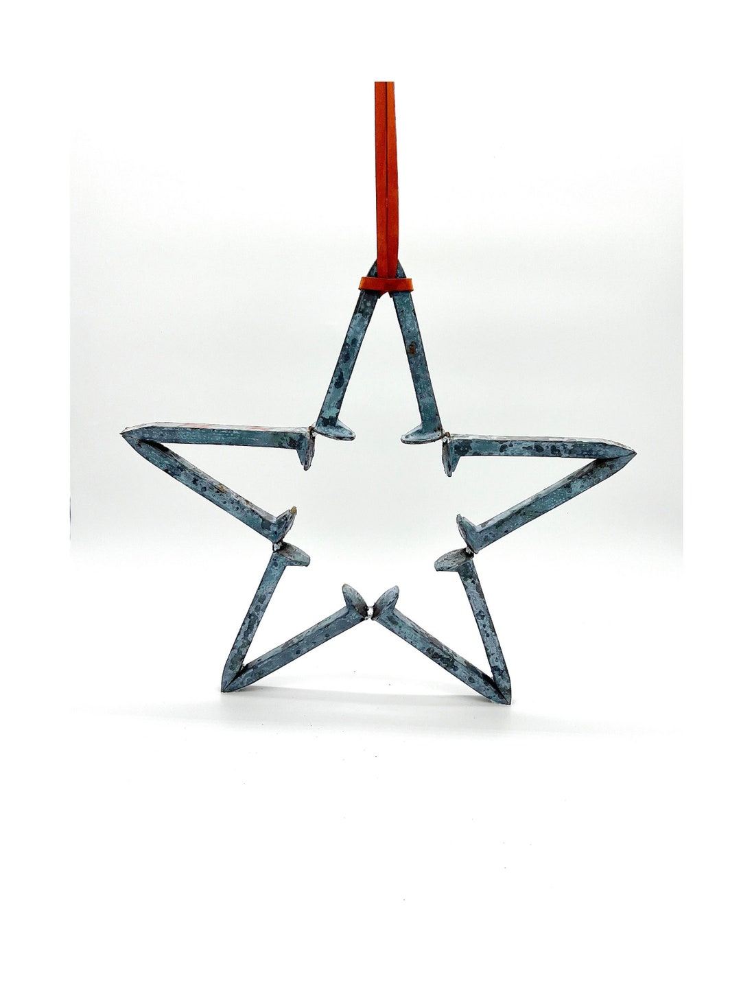 Hand Welded Railroad Spike Star – Rustic Steel Wall Decor, Farmhouse ...
