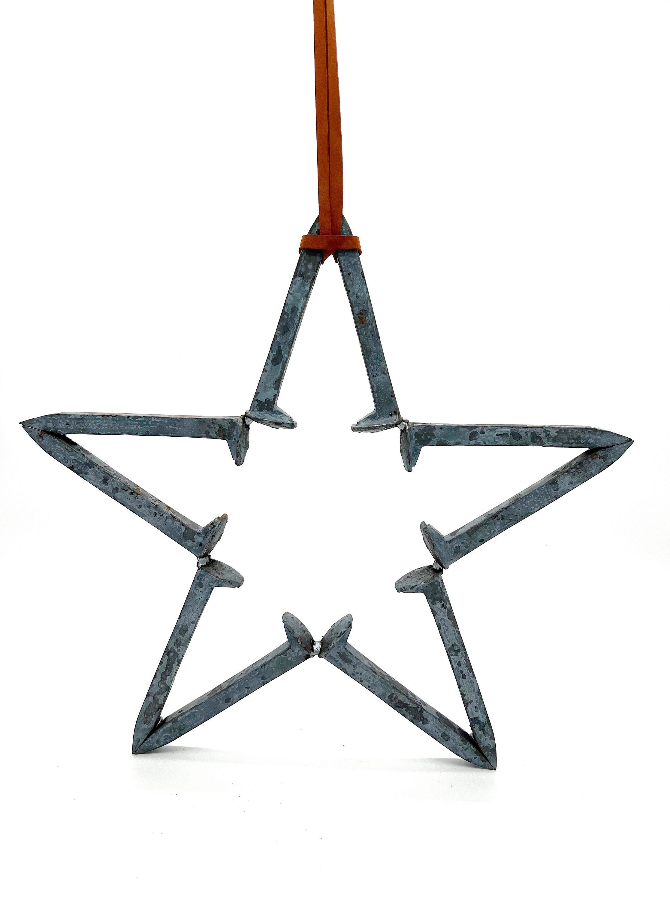 Railroad Spike Star With Leather Strap for Hanging - Etsy
