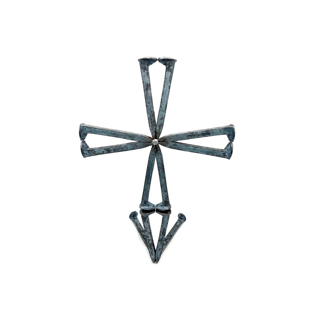 Railroad Spike Cross With Stand | Made in USA - Etsy