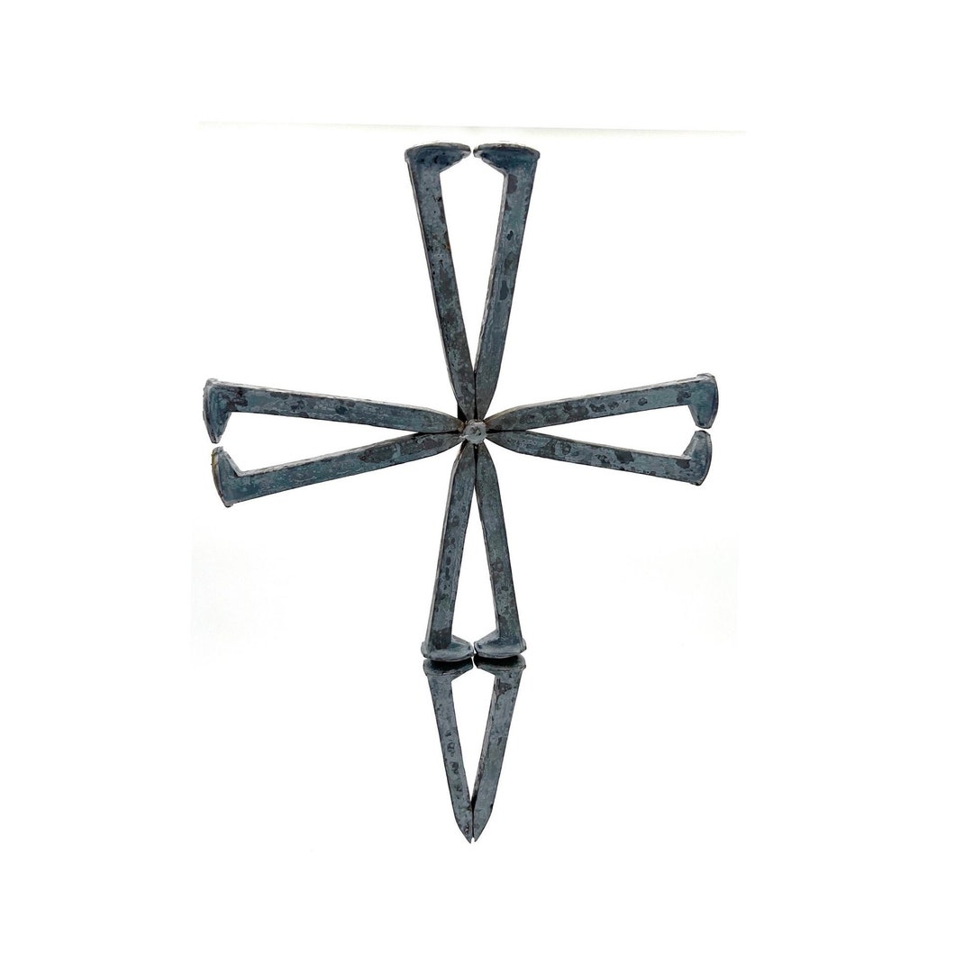 Hand-welded Railroad Spike Cross | Ready to Hang - Etsy