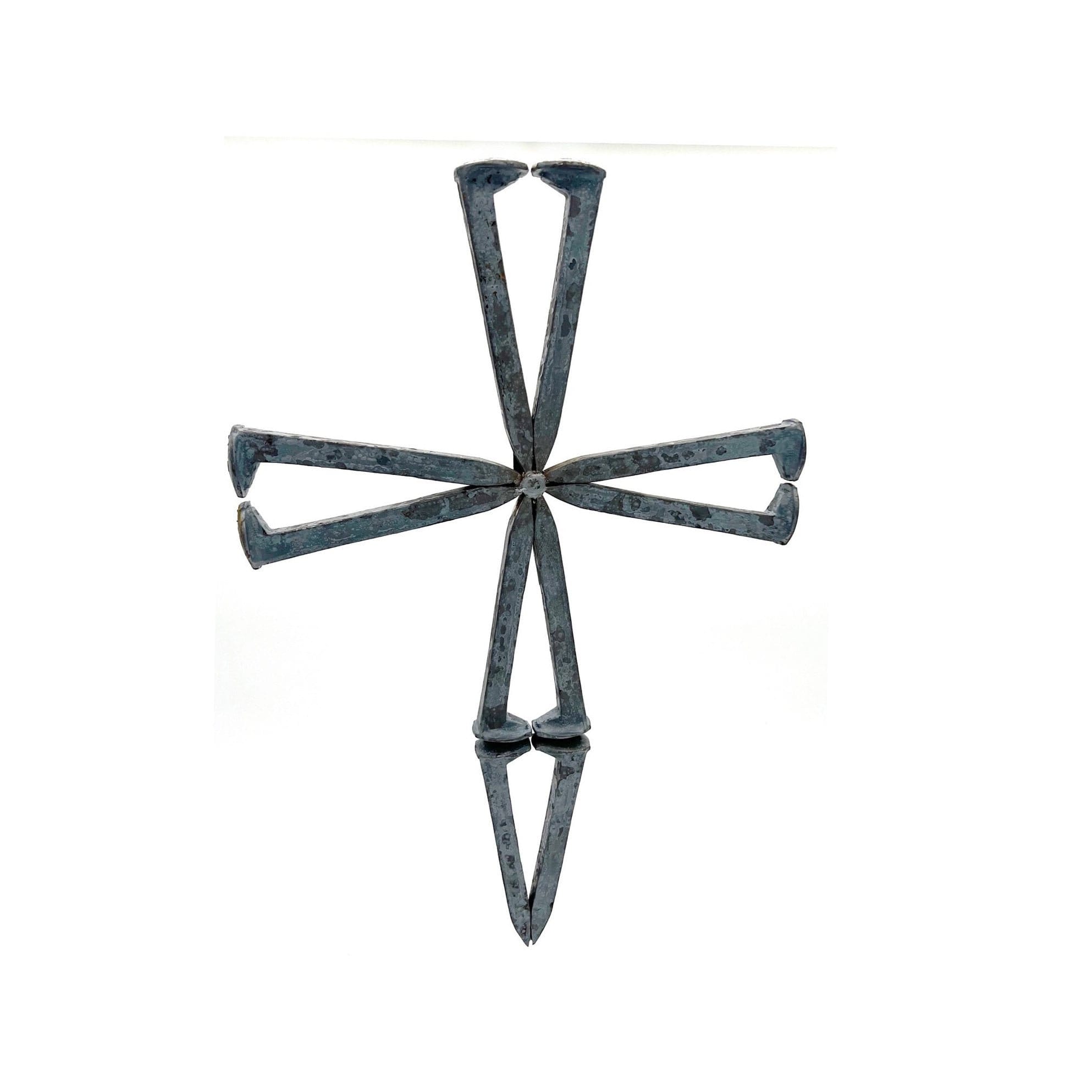 Hand-welded Railroad Spike Cross | Ready to Hang - Etsy