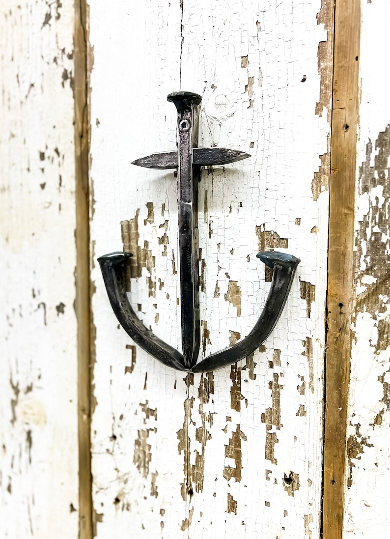 Hand Forged Railroad Spike Anchor - Etsy