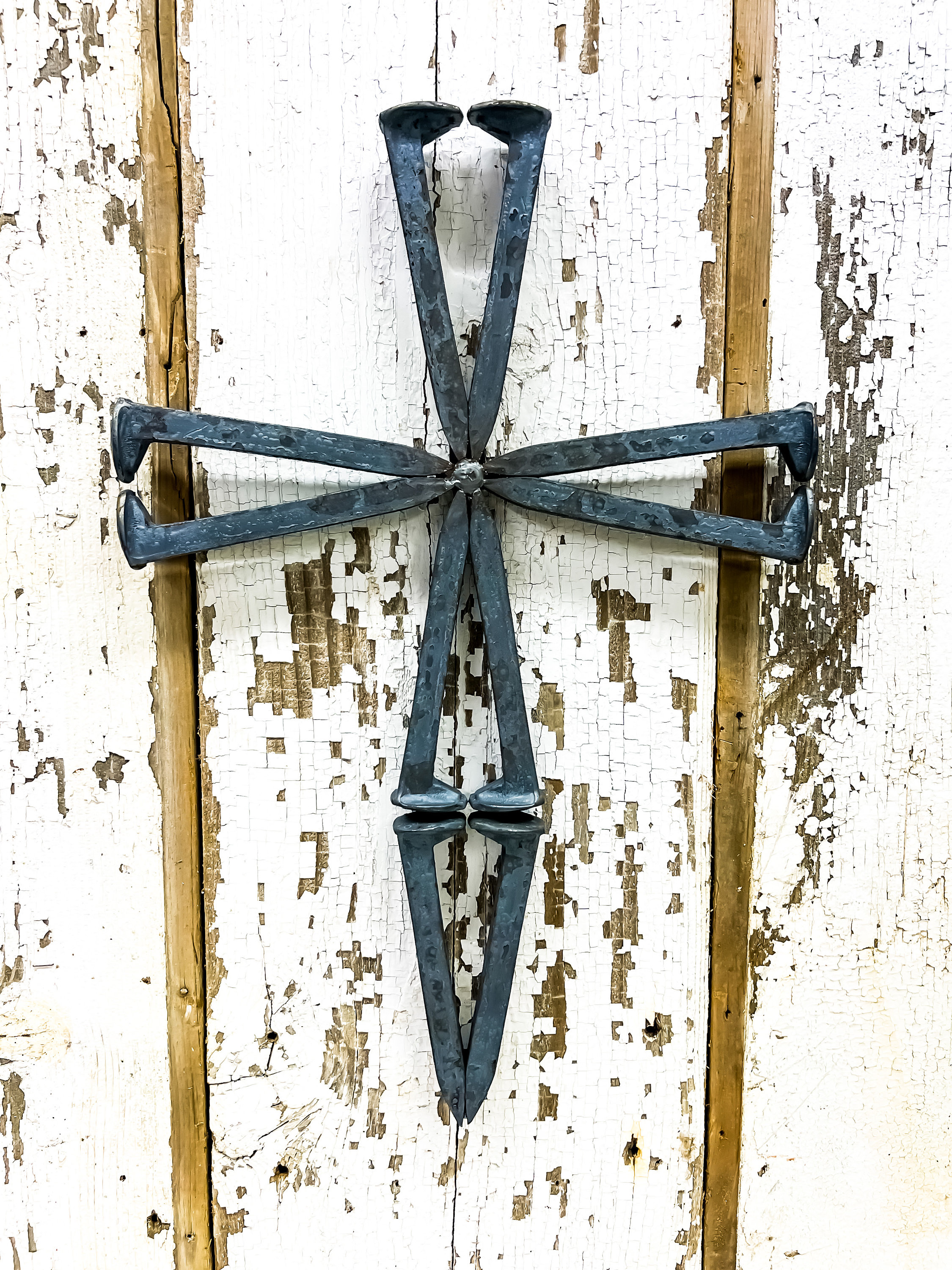 Hand-welded Railroad Spike Cross | Ready to Hang - Etsy