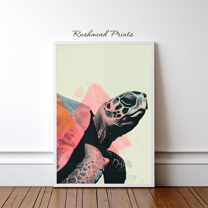 Turtle Wall Art, Turtle Print, Ocean Poster, Sea Creature, Underwater ...