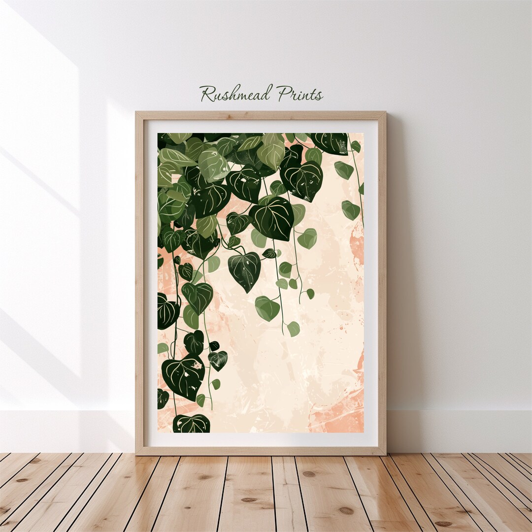 Hanging Pothos Print, House Plant Poster, Pot Plant Décor, Digital ...