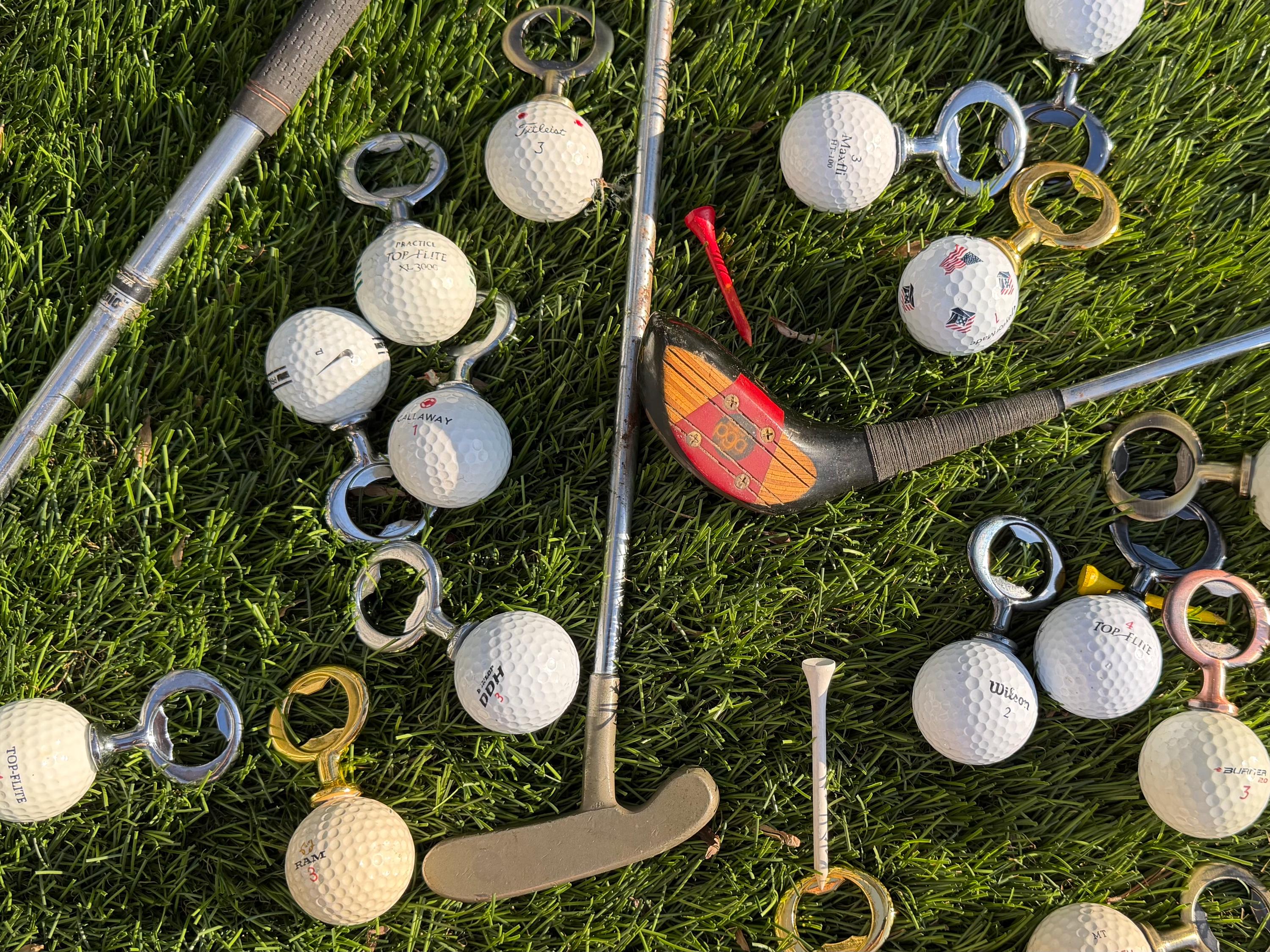 Handcrafted New and Repurposed Golf Ball Bottle Opener - Etsy