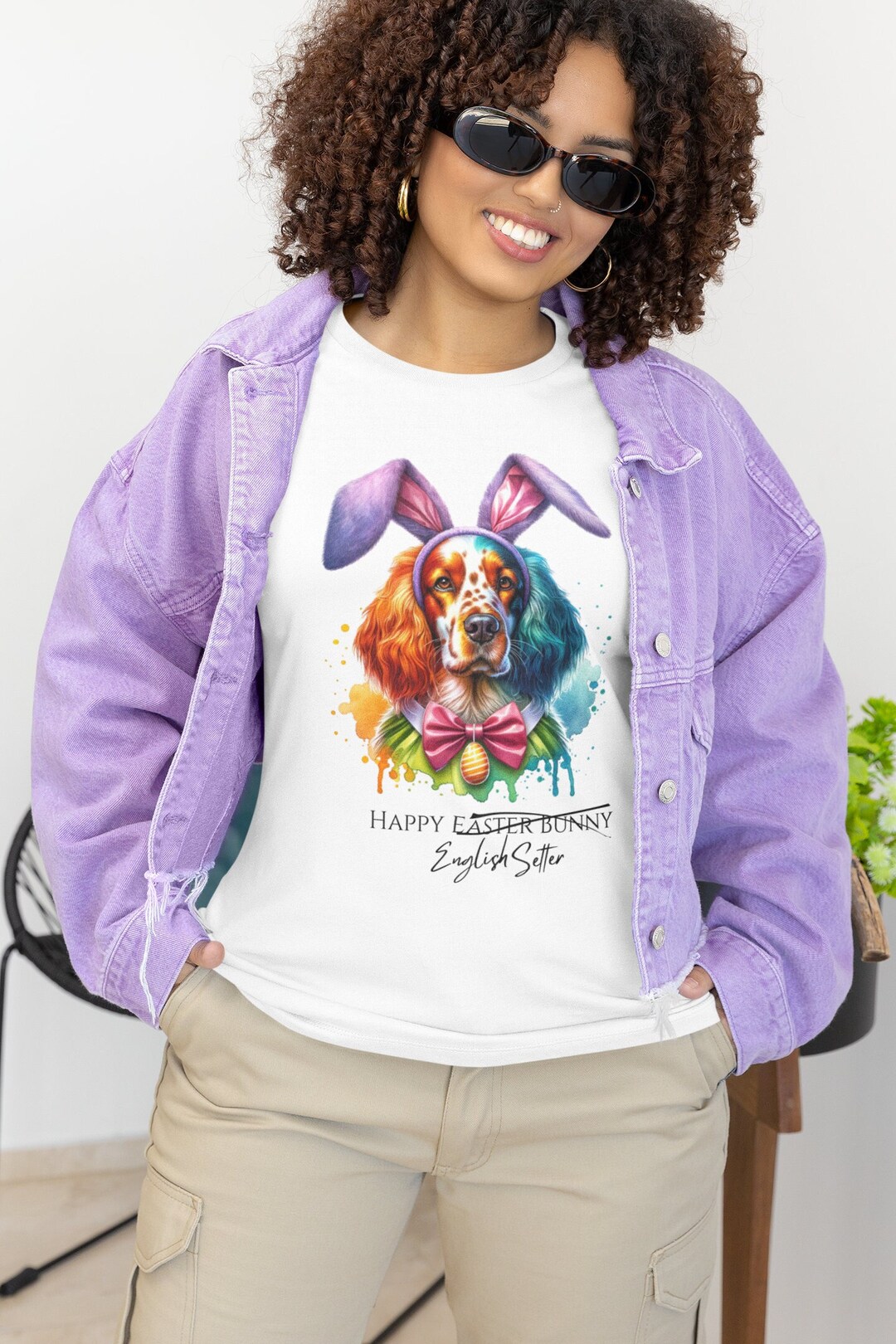 Celebrate Easter With an English Setter Twist Cute Dog Lover Tee ...