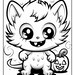 260 Halloween Monsters Coloring Pages - Etsy