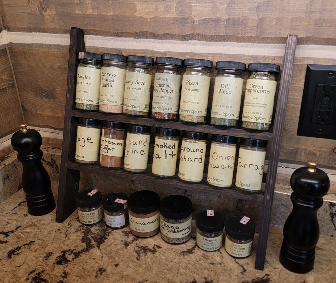 Large Spice Rack Handmade Ladder Storage Wood K-cup Keurig K-cup Coffee ...