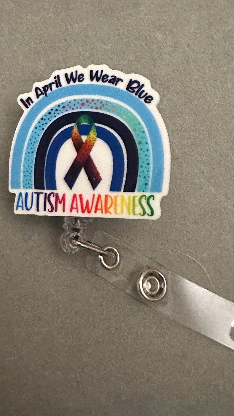 Celebrate the Spectrum Brain Autism Badge, Neurodiversity Badge, Autism ...