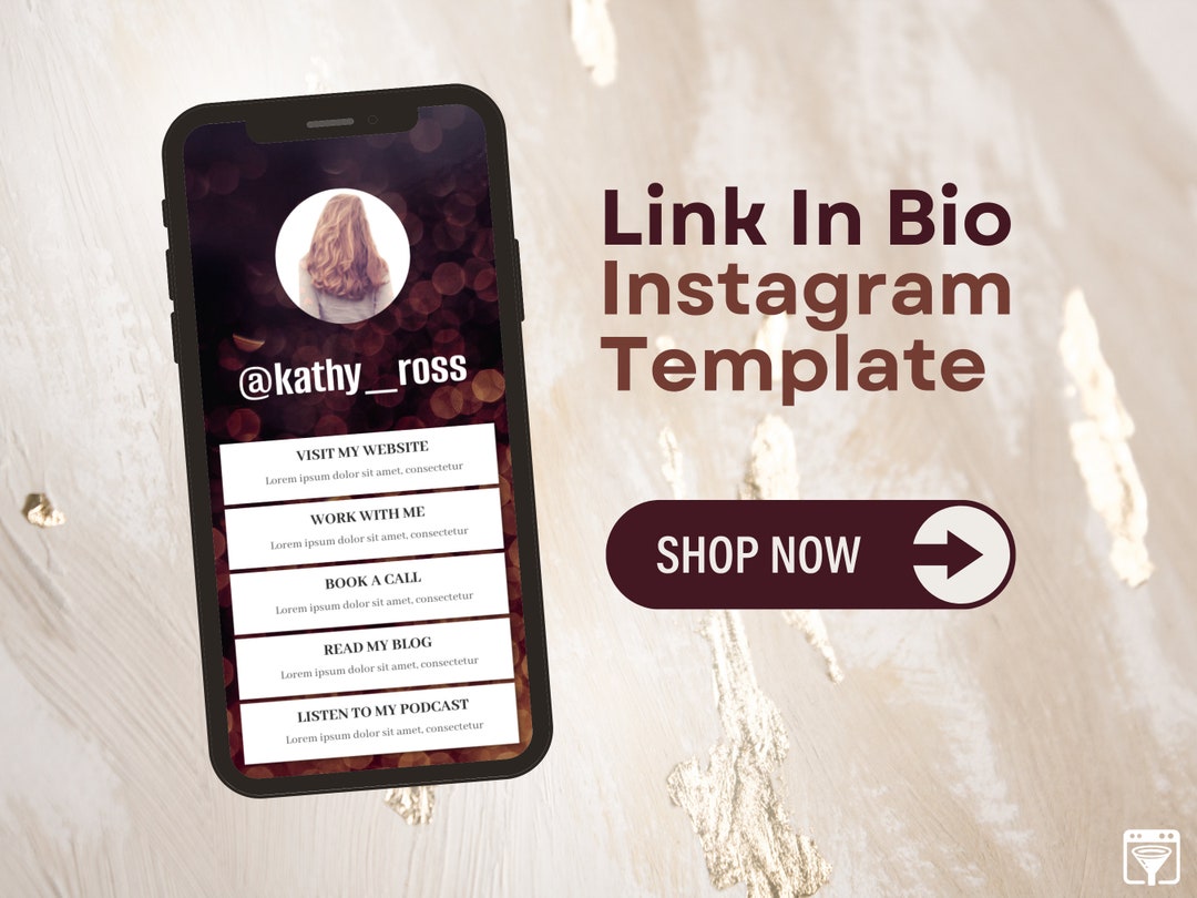Link in Bio Template Bokeh Effect - Editable Divi Landing Page for Instagram Bio - Divi ...