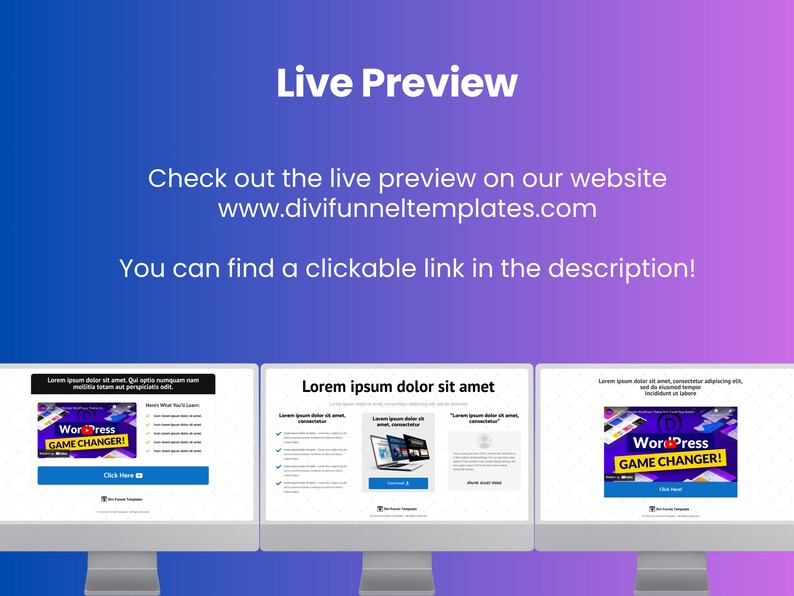 Landing Page Template Bridge Page Template Bundle Lead Magnet Sales ...
