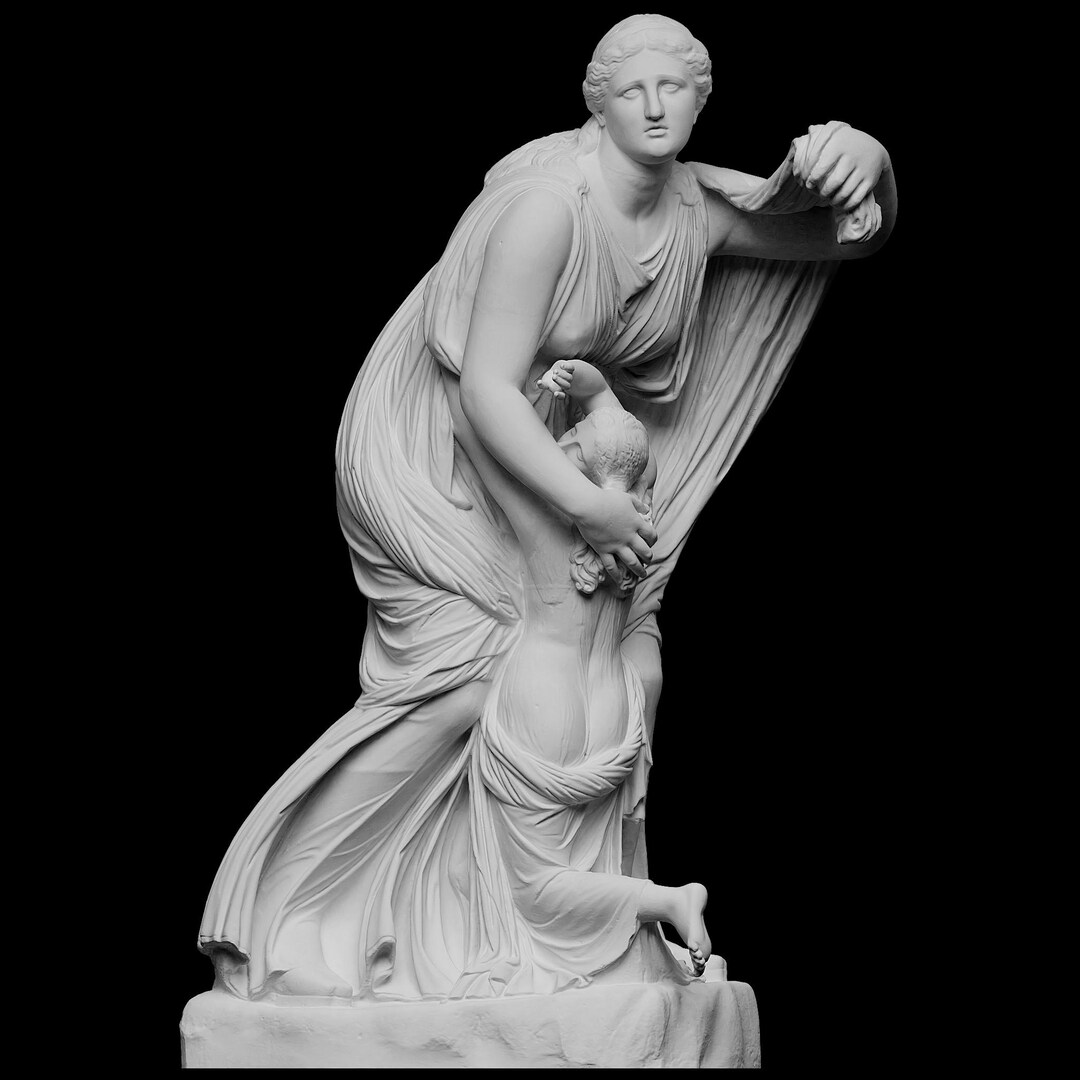 Niobe and Her Youngest Daughter Statue - 3D Printed Tragic Greek ...